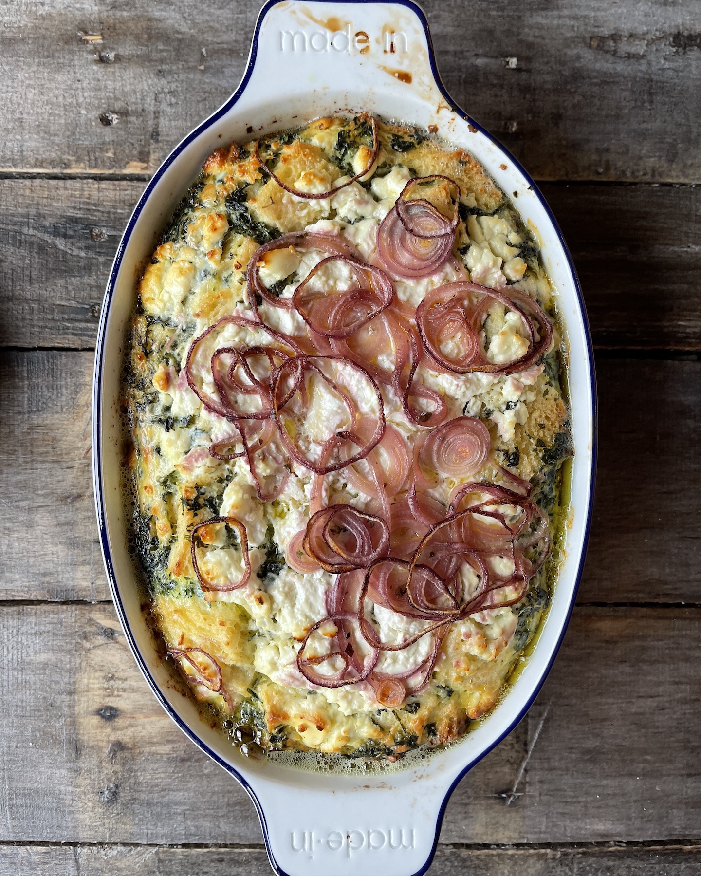 Holiday Brunch Perfection: A Festive Spinach and Feta Strata Recipe ...