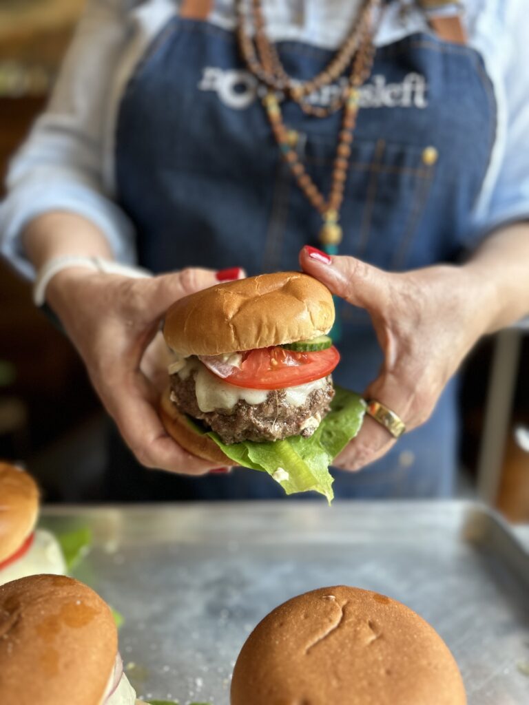 The Best Greek Burger - nocrumbsleft
