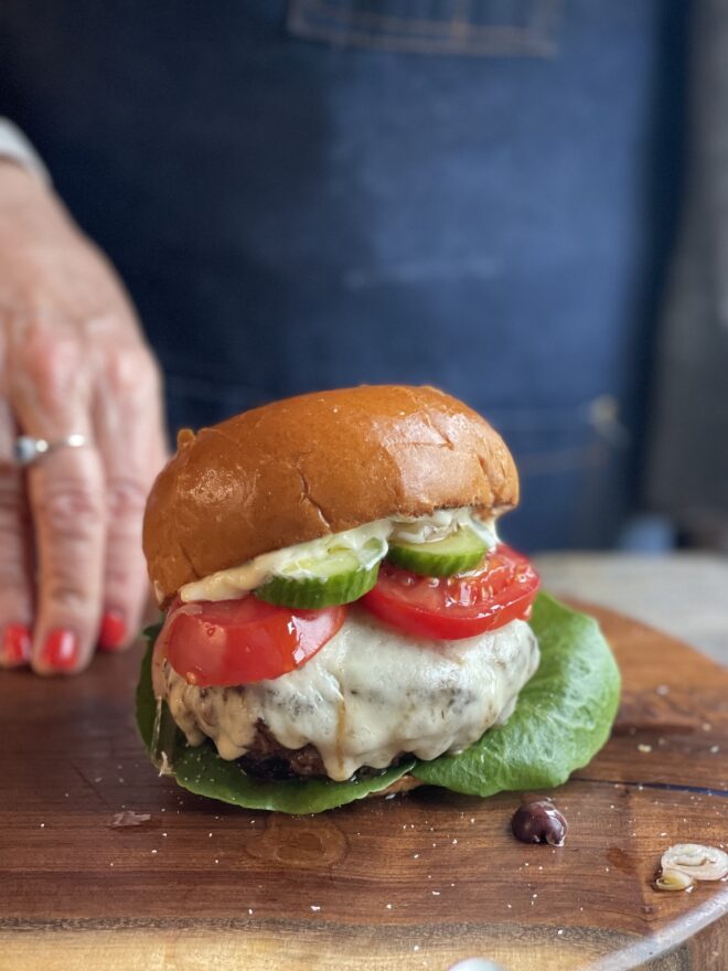 The Best Greek Burger - nocrumbsleft