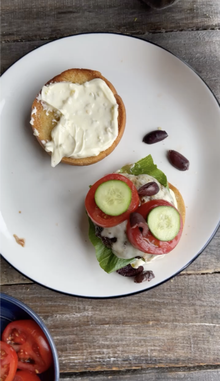 The Best Greek Burger - nocrumbsleft
