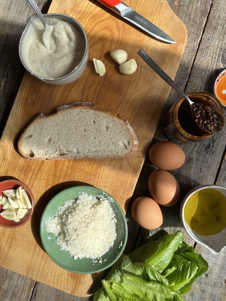 A Caesar Salad Toast Recipe Everyone Will Love - nocrumbsleft