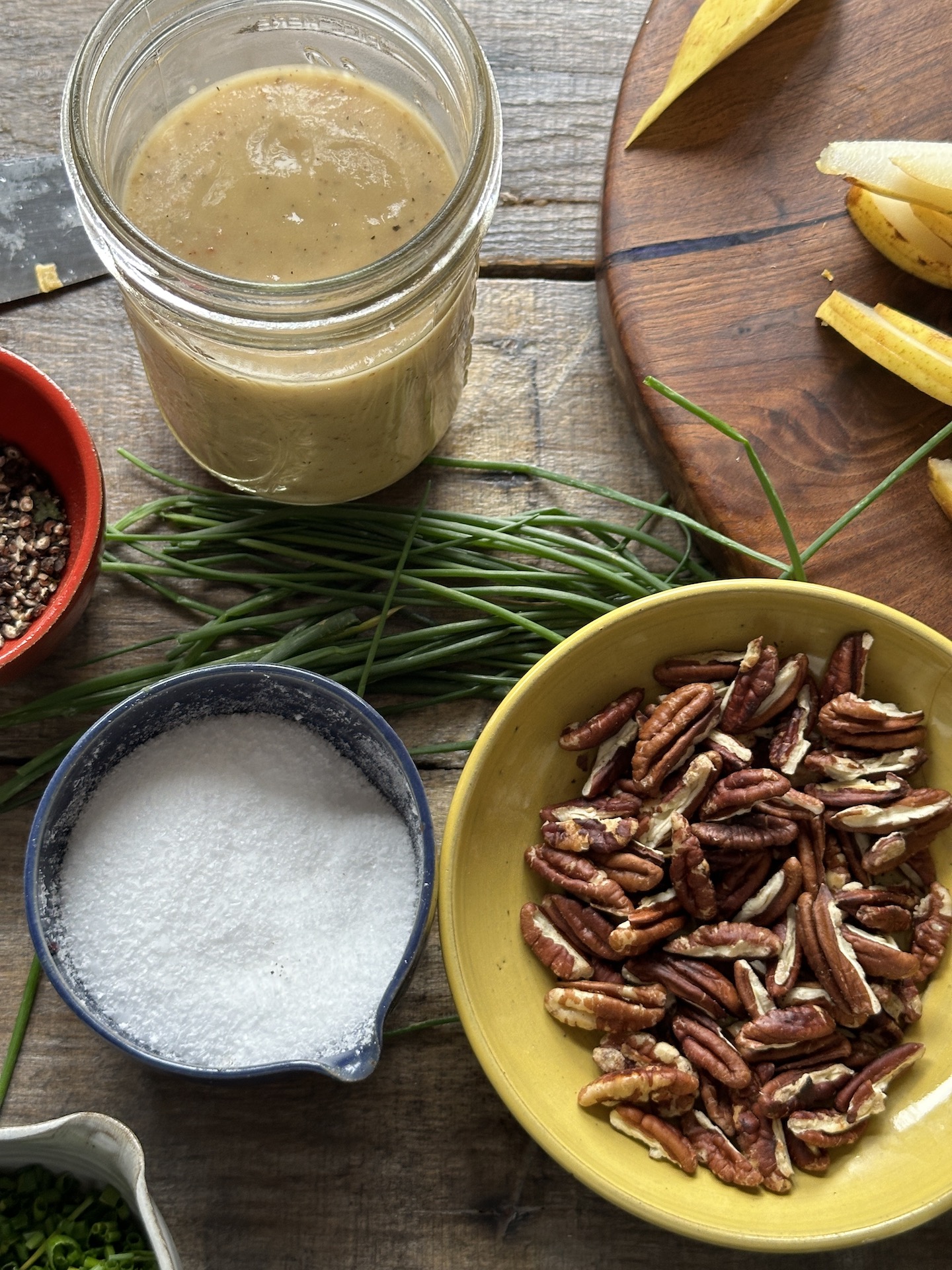 A Sensational Holiday Recipe: Red Rock Salad with Pears - nocrumbsleft