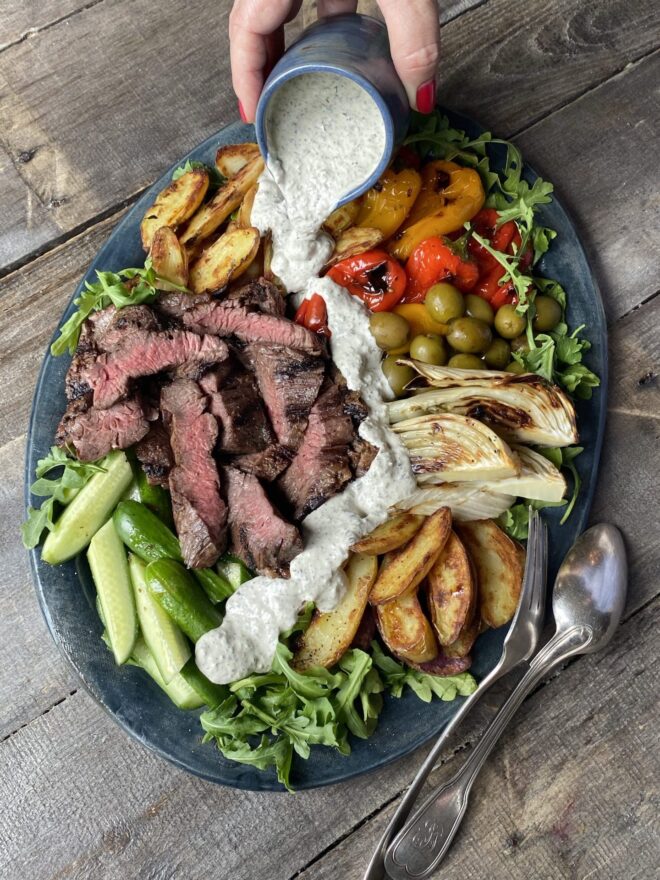 A Delicious Creamy Garlicky Dressing With The Best California Olives ...