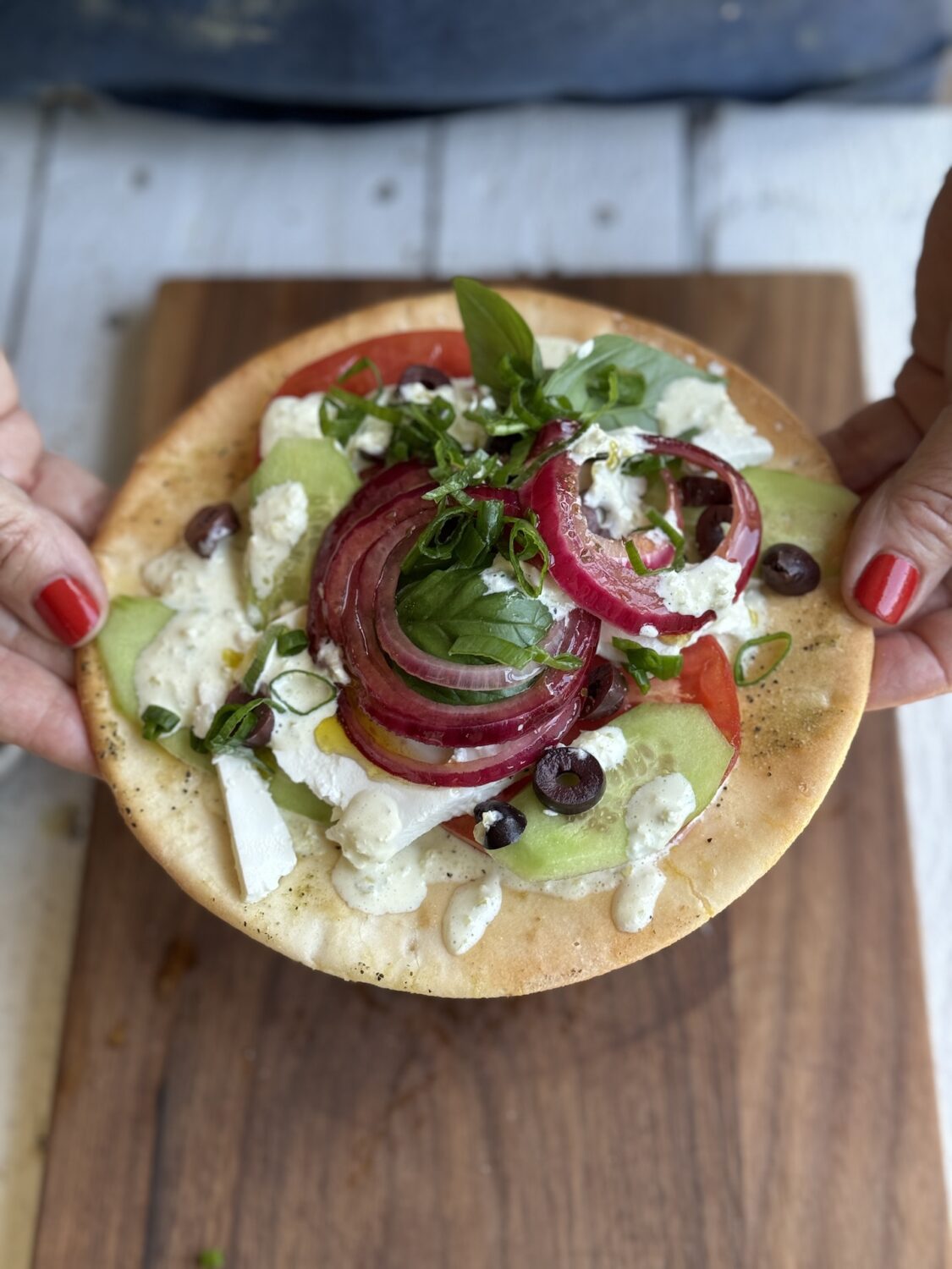 Summer Greek Inspired Wrap - nocrumbsleft