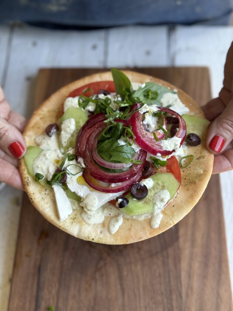 Summer Greek Inspired Wrap - nocrumbsleft