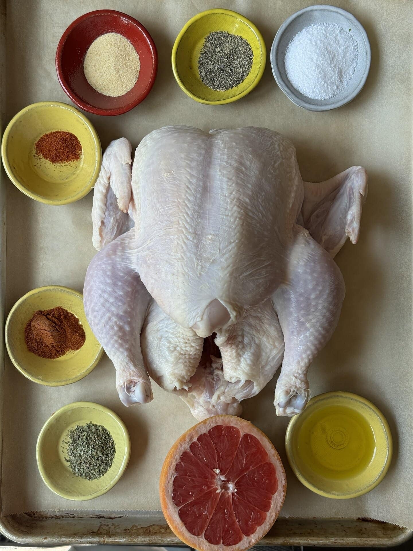 Whole30 Roasted Grapefruit Chicken - nocrumbsleft