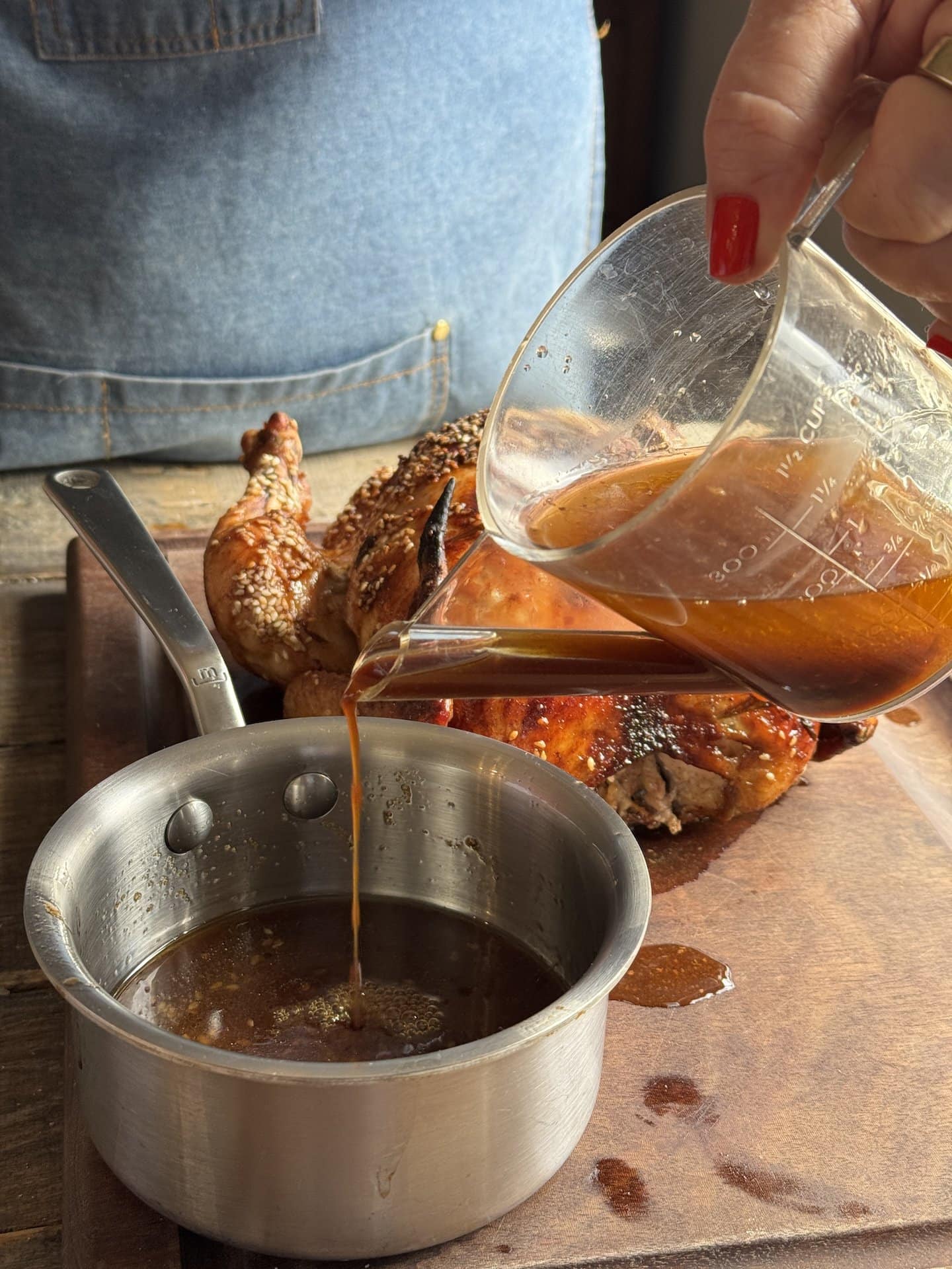 Sesame Marinated Roast Chicken - nocrumbsleft