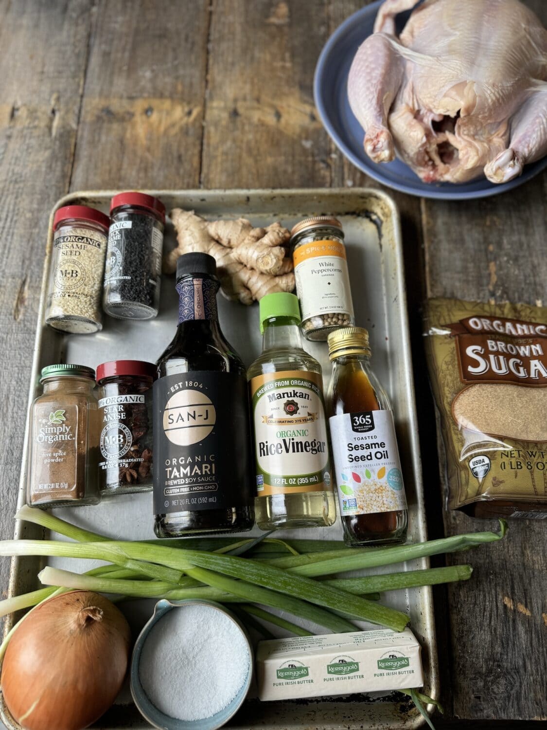 Sesame Marinated Roast Chicken - nocrumbsleft