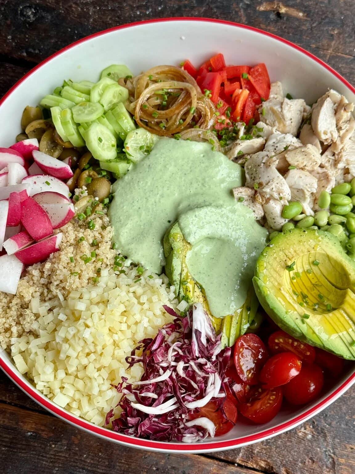 Sunday High Protein Salad - nocrumbsleft