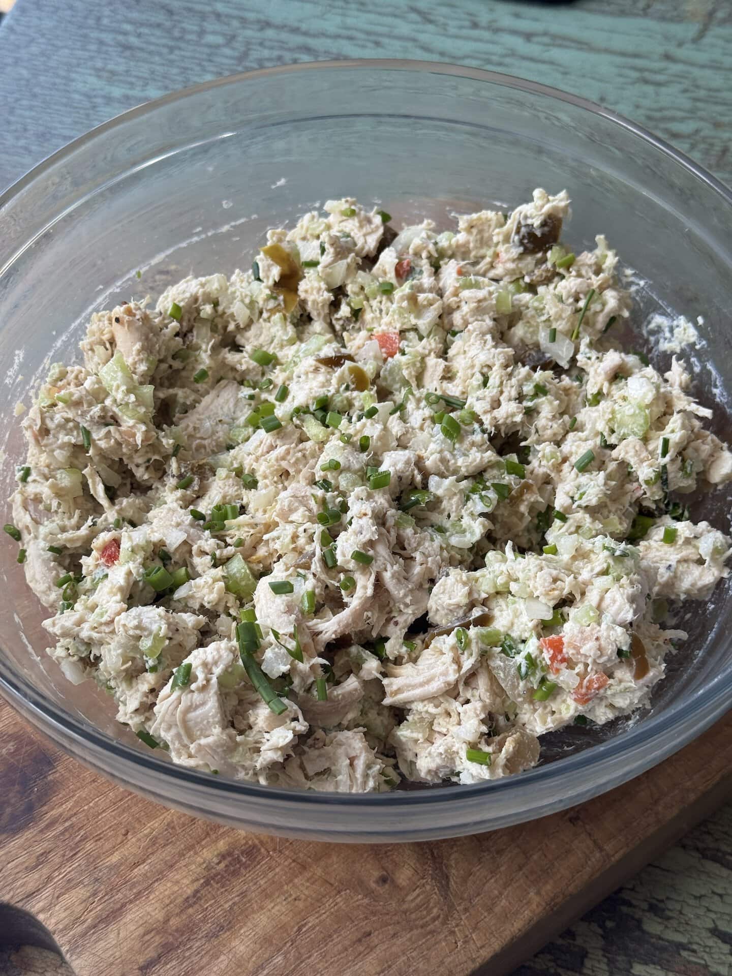 Extra High Protein Chicken Salad - nocrumbsleft